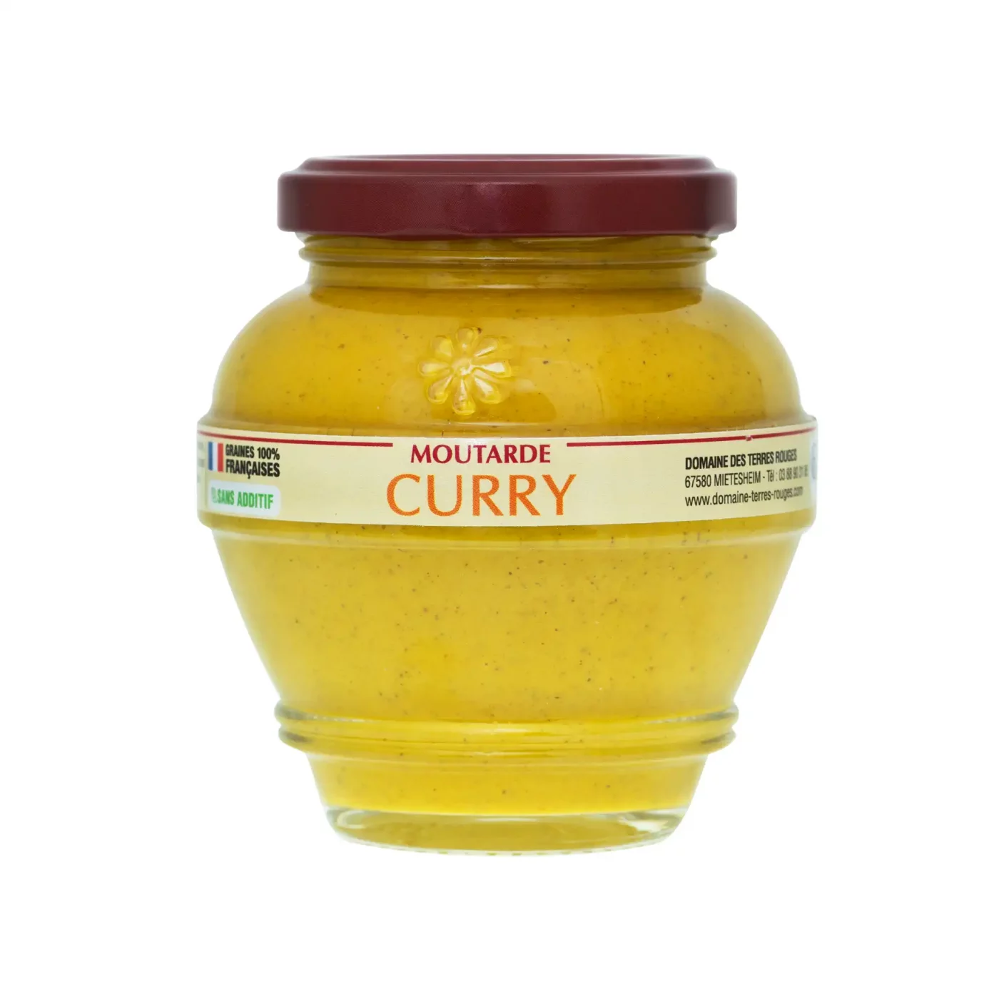 Moutarde Alsace au Curry Domaine des Terres Rouges